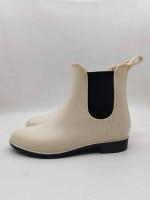 China Womens Slip On Twin Gusset Rain Boots Matt Finish Ankle Gumboots Euro 36-41 for sale