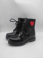 China Multi Colored PVC Martin Women's Rain Boots Light Weight Waterproof Ankle Boots for sale