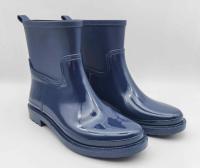 China Women's PVC Slip On Rain Boots Double Upper Boots Matt Finish Chelsea Wellington Styles for sale