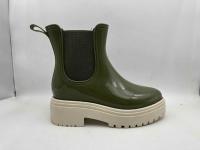 China Customized Color Women's Rain Boots PVC Material Ladies Ankle Gardening Wellies for sale