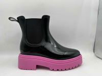 China Customized Color Women's Rain Boots PVC Material Ladies Ankle Gardening Wellies for sale