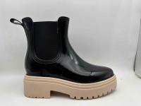 China Customized Color Women's Rain Boots PVC Material Ladies Ankle Gardening Wellies for sale