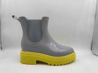 China Customized Color Women's Rain Boots PVC Material Ladies Ankle Gardening Wellies for sale