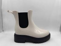 China Customized Color Women's Rain Boots PVC Material Ladies Ankle Gardening Wellies for sale