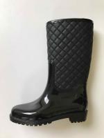 China OEM Ladies Waterproof Gardening Boots Double Upper Rain Boots Quilted Matt Finish for sale