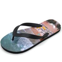 China Non Slip Men's Flip Flops Customizable Photo Print Summer Shoes Flip Flops for sale