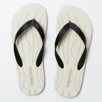 China Custom Color Men's Flip Flops Textured Footbed Summer Slides Lightweight Design for sale