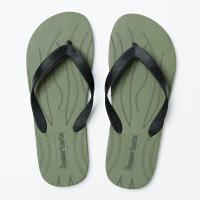 China Custom Color Men's Flip Flops Textured Footbed Summer Slides Lightweight Design for sale