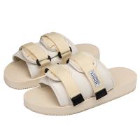 China Custom Brand Men Summer Flip Flops With Plugged Canvas Upper for sale