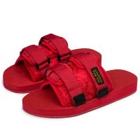 China Custom Brand Men Summer Flip Flops With Plugged Canvas Upper for sale