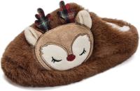 China High-Density Memory Foam Kids Indoor Slippers with Breathable Faux Fur Lining and Odor Prevention for sale