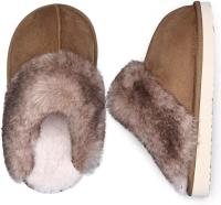 China Fur Lined Warm Slippers With Memory Foam Kids Indoor Slippers with Breathable Faux Fur Lining and Odor Prevention for sale