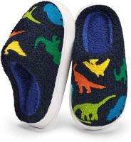 China Kids Boys Indoor Slippers with Breathable Faux Fur Lining with Fun Designs for sale