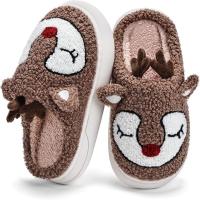 China Kids Boys Indoor Slippers with Breathable Faux Fur Lining with Fun Designs for sale