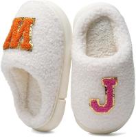 China Fun Designs Anti Slip Kids Indoor Slippers With Breathable Faux Fur Lining for sale
