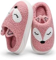 China Fun Designs Anti Slip Kids Indoor Slippers With Breathable Faux Fur Lining for sale