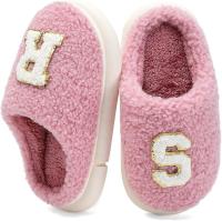 China Fun Designs Anti Slip Kids Indoor Slippers With Breathable Faux Fur Lining for sale