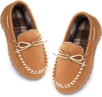China OEM Fashionable Girls Styles Indoor Moccasins With Bow Trims And Warm Fur LIned for sale