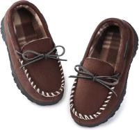 China OEM Fashionable Girls Styles Indoor Moccasins With Bow Trims And Warm Fur LIned for sale