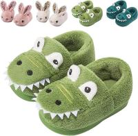 China Animal Shape Kids Indoor Slippers , Childrens Warm Slippers Custom Colors And Sizes for sale