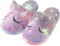China Lovely Unicorns Styles Childrens Character Slippers With Glow In The Dark for sale