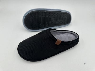 China Fashionable Mens' Indoor Slippers Rubber Sole Machine Washable Winter Slippers for sale
