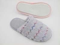 China All Seasons Faux Fur Lined  Anti Slip Womens House Slippers With Different Materials for sale