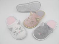 China OEM Designs Winter Womens House Slippers Animal Style With 3D Trims for sale