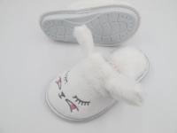 China OEM Designs Winter Womens House Slippers Animal Style With 3D Trims for sale