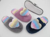 China Warm Comfortable Womens House Slippers With Trims On Top Memory Foam Sock for sale
