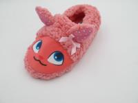 China OEM Designs Winter Womens House Slippers Animal Style With 3D Trims for sale