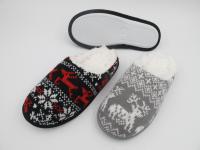China Warm Winter Womens House Slippers With Knit Uppers And Anti Slip Outsole for sale