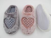 China Warm Comfortable Womens House Slippers With Trims On Top Memory Foam Sock for sale