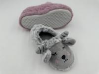 China OEM Designs Winter Womens House Slippers Animal Style With 3D Trims for sale