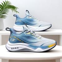China Men's Breathable Mesh Walking Shoes with Anti Slip Outsole and PVC Injection Sole for Casual Wear for sale