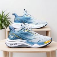China Men's Breathable Mesh Walking Shoes with Anti Slip Outsole and PVC Injection Sole for Casual Wear for sale