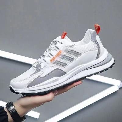 China Mens Walking Sneakers with Breathable Mesh Upper and Anti Slip Outsole for Casual Wear with PVC Sole for sale