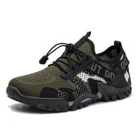 China Men's Breathable Mesh Walking Sneakers with Anti Slip Outsole and PVC Injection Sole for sale