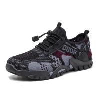 China Men's Breathable Mesh Walking Sneakers with Anti Slip Outsole and PVC Injection Sole for sale
