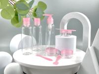 China PET Plastic Bottle and Cream Jar Travel Set for Packaging Cosmetics Skincare Products for sale