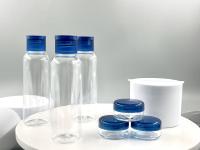China PP Plastic Travel Bottles Set for Personal Care Airplane Size Empty Jar Kit for sale
