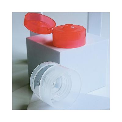 China Bottles 22mm Transparent Cylindrical Double Wall Plastic Flip Cap for Customized Color for sale