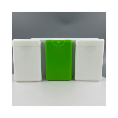 China 10ml Square Portable Refillable Perfume Spray Bottle with Fine Mist Base Material pp for sale