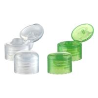 China 24mm Round Transparent Cylindrical Plastic Flip Cap for Bottle Custom Order Accepted for sale