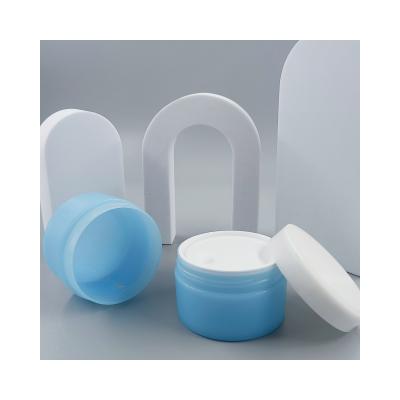 China Sample Provided Freely 15ml Double Layers Plastic Jars with Lids PP Plastic Face Cream for sale