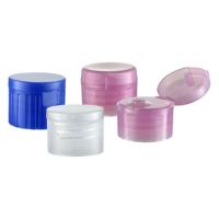 China Recyclable Direct 28mm Transparent Cylindrical Plastic Flip Top Cap for Bottles for sale