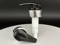 China Fast Delivery Non Spill Black Silver Lotion Pump for Luxury Cosmetic Packaging Body Cream for sale