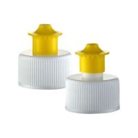 China Plastic Bottle Cap 28/410 Push-Pull Cap for Liqui Bottle Custom Order for sale