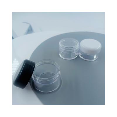 China 7ml 10ml PS Collar Clear Plastic Cream Jar for Industrial Cosmetic Packaging for sale