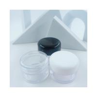 China 7ml 10ml PS Collar Clear Plastic Cream Jar for Industrial Cosmetic Packaging for sale